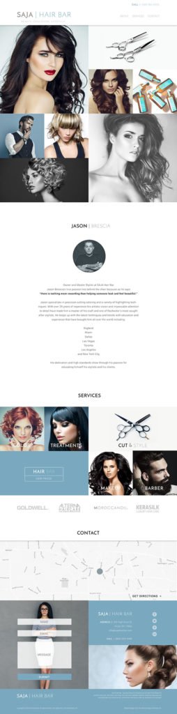 S-hair-salon-website-sample | Atomic Design